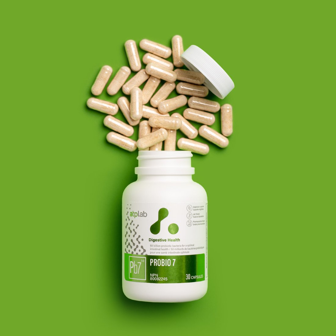 ATP Lab Probio-7, 30 caps | Shelf Stable Probiotic Supplements Canada ...